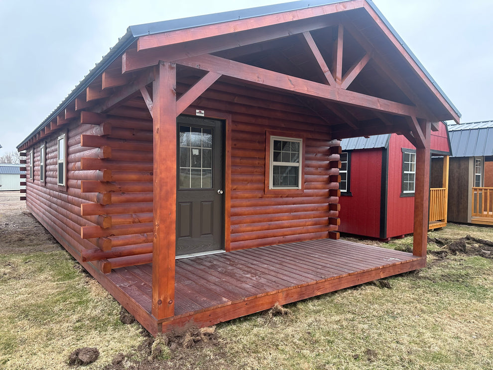 14x42 Log Cabin 71977 – Catskill Shed Company